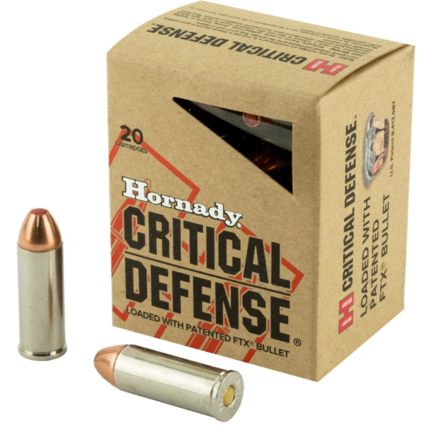 Hornady Critical Defense 45 Colt (Long Colt) 185 Grain FTX